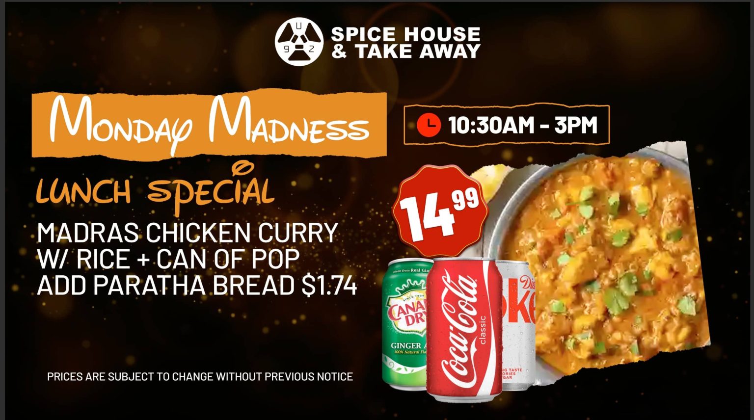 U92 FLAVOR OF THE DAY – U92 Spice House And Takeaway