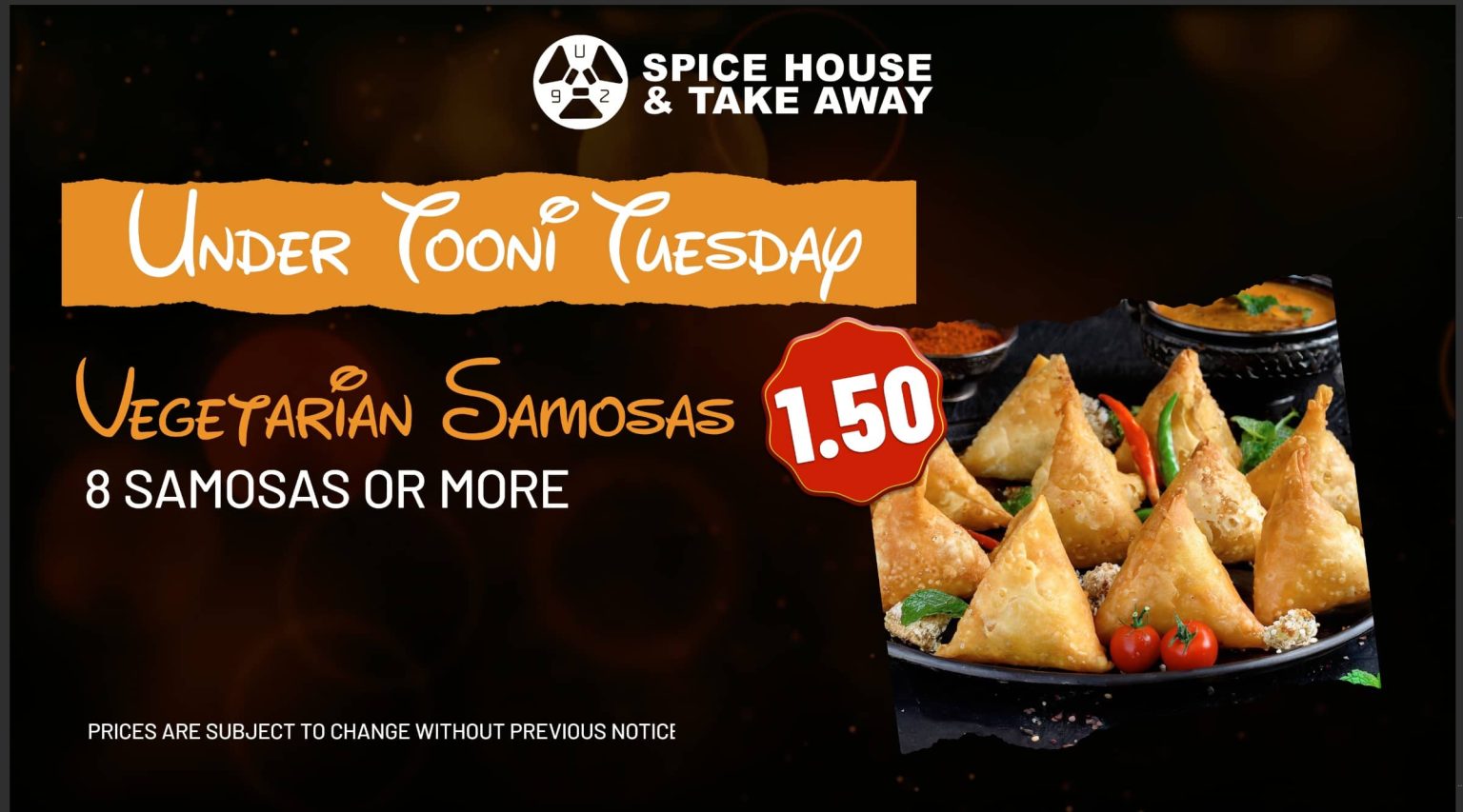 U92 FLAVOR OF THE DAY – U92 Spice House And Takeaway