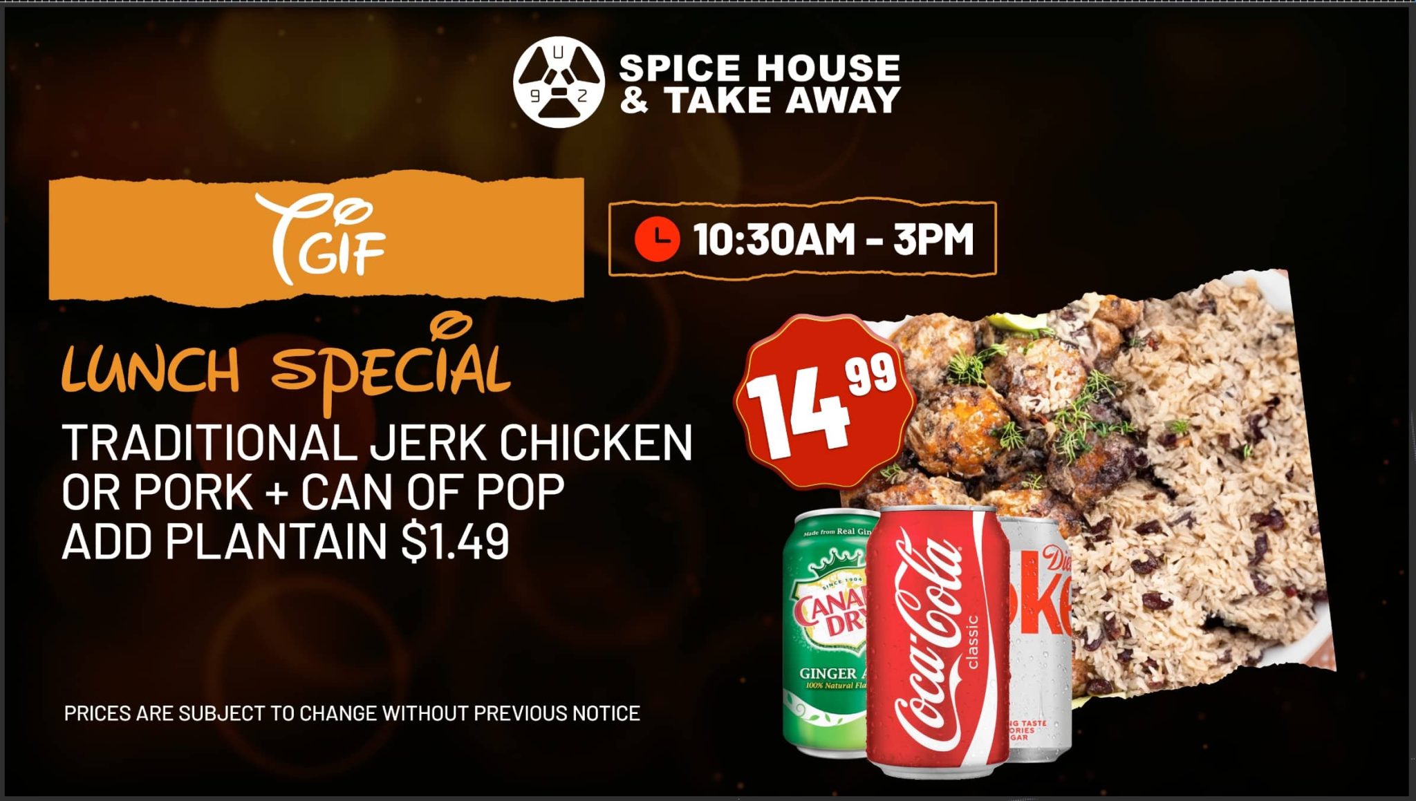 U92 FLAVOR OF THE DAY – U92 Spice House And Takeaway